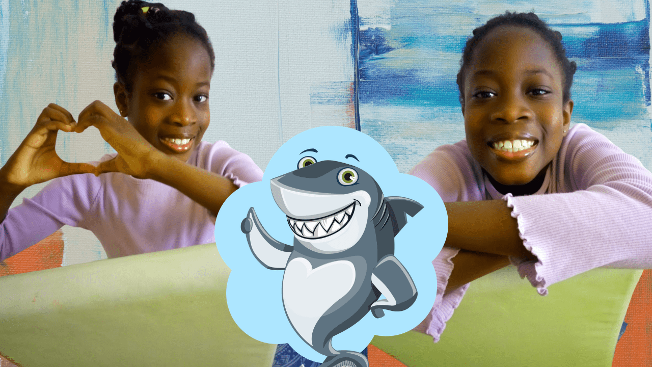 How to draw baby shark and the shark family - Sarura Kids
